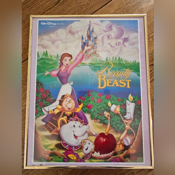 Disney | Wall Decor | Vintage 991 Beauty And The Beast Movie Poster ...